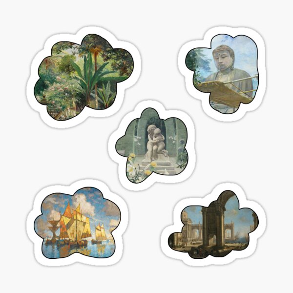 "calm aesthetic sticker pack," Sticker for Sale by Zhiyi | Redbubble
