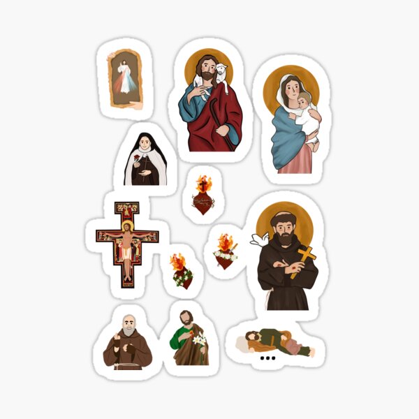 "Catholic Stickers" Sticker for Sale by Klawisdesign | Redbubble