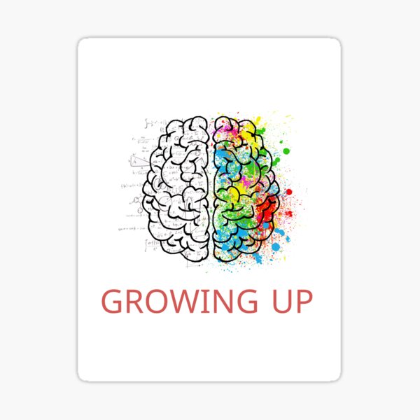 "Growing up" Sticker for Sale by NawaraJM | Redbubble