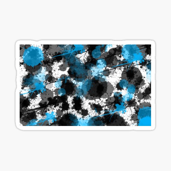 "Blue Paint Splatter" Sticker for Sale by Stewarts-Stuff | Redbubble