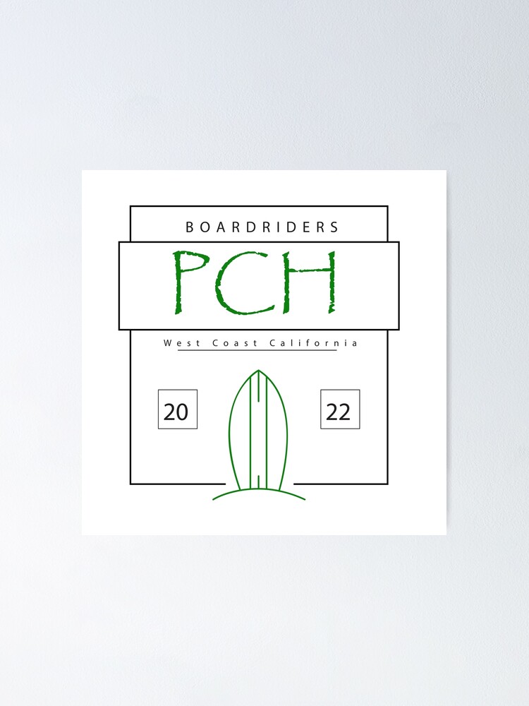 "Surf PCH Sticker" Poster for Sale by tidalstock | Redbubble