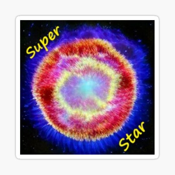 "Groovy Super Star" Sticker for Sale by LeikamFamily6 | Redbubble