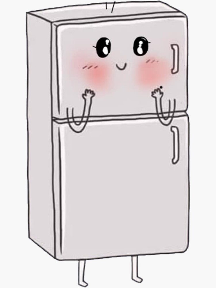 "cute fridge" Sticker for Sale by ENGSARARA | Redbubble