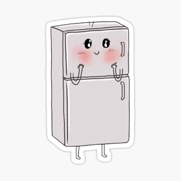 "cute fridge" Sticker for Sale by ENGSARARA | Redbubble