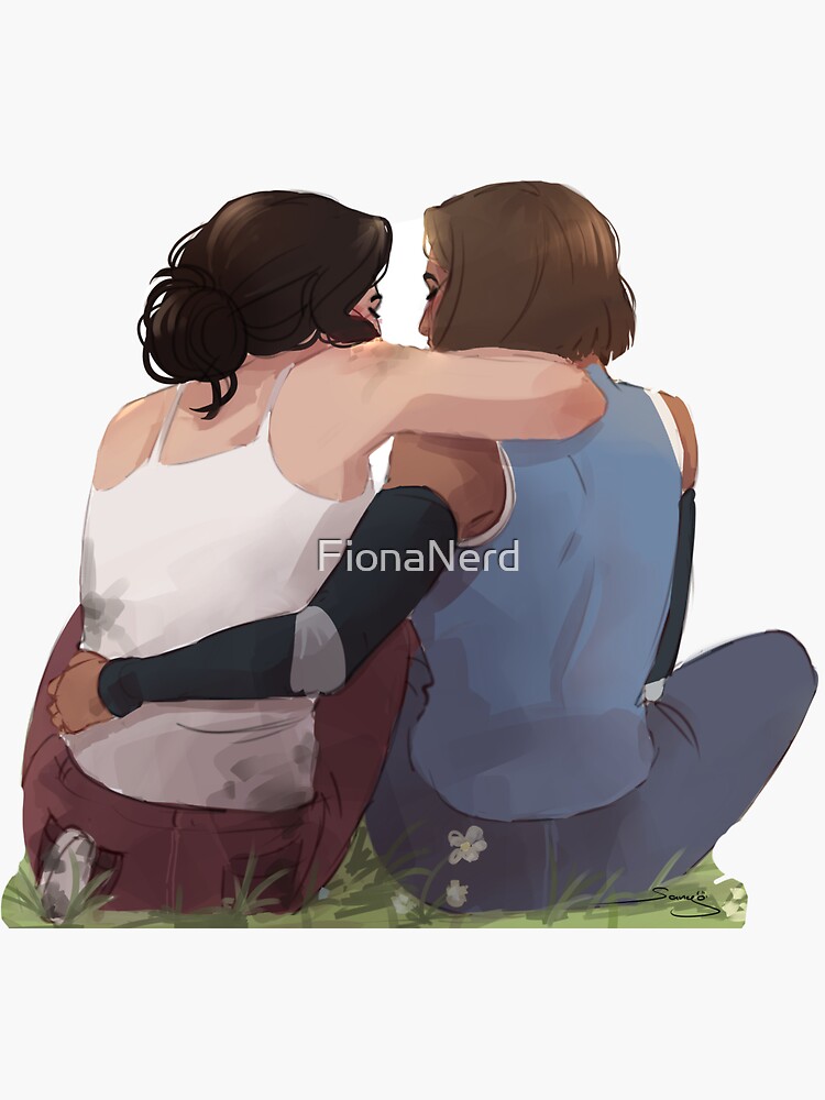 "Korrasami lazy afternoon" Sticker by FionaNerd | Redbubble