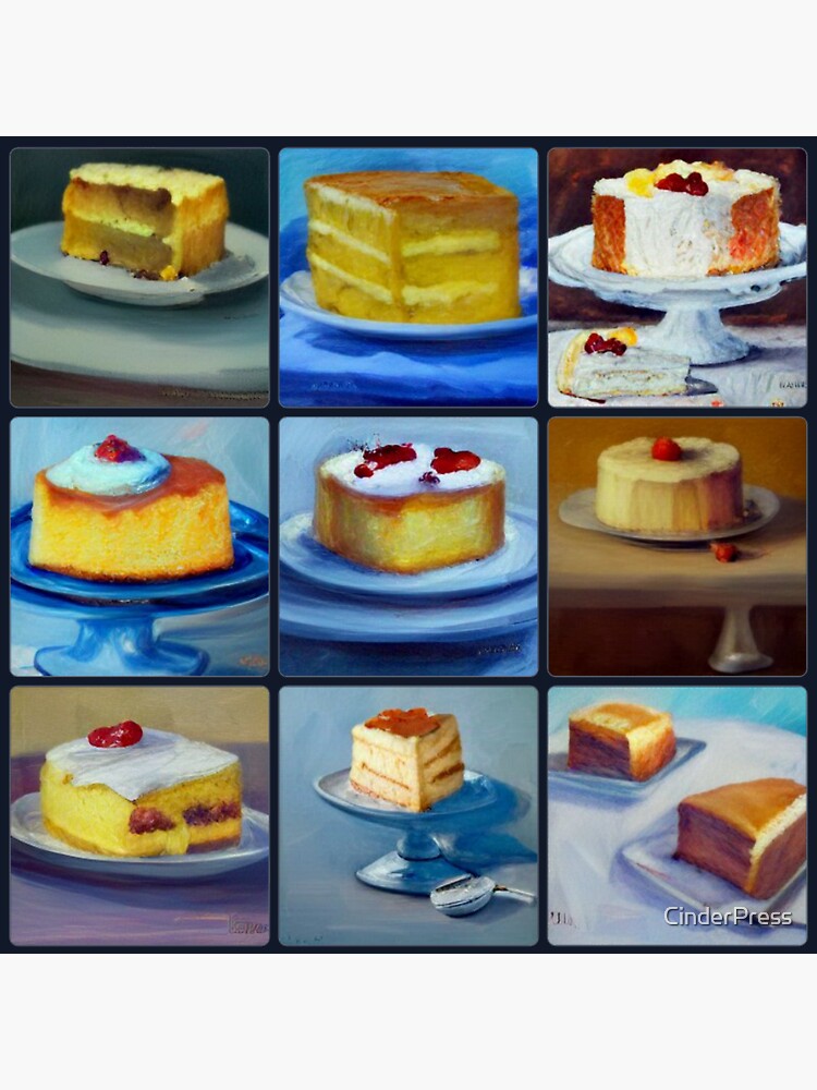 "Sponge Cake Pack" Sticker for Sale by CinderPress | Redbubble