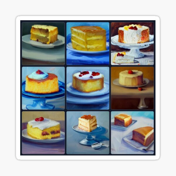 "Sponge Cake Pack" Sticker for Sale by CinderPress | Redbubble