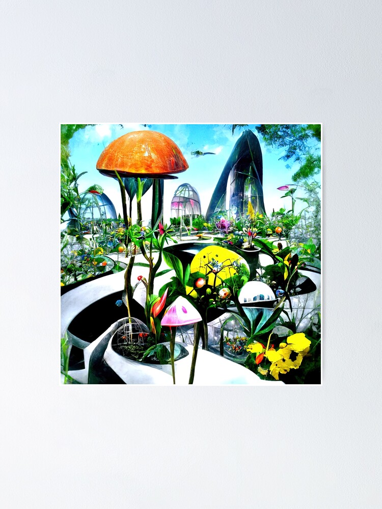 " Alien Garden Flowers - Futuristic Botanical Garden during summer #4 ...