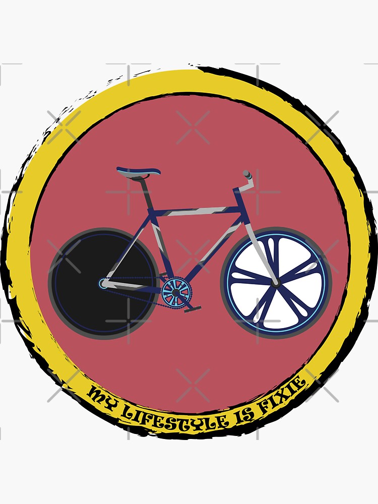 "My Lifestyle is fixie ---- Fixie Lifestyle" Sticker for Sale by ...