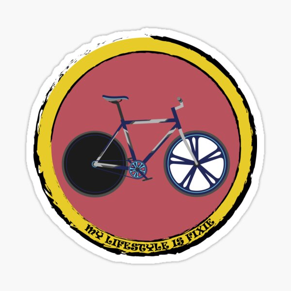 "My Lifestyle is fixie ---- Fixie Lifestyle" Sticker for Sale by ...