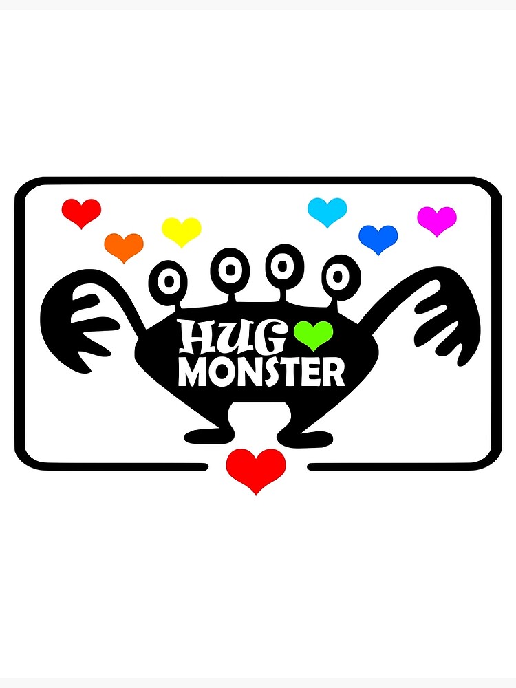 Póster «Hug Monster / Monster Hug / Free Hugs (versión del corazón del ...