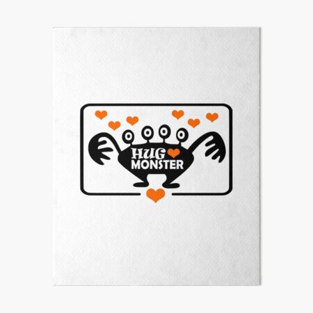 "Hug Monster / Monster Hug / Free Hugs (Orange Heart Version)" Art ...