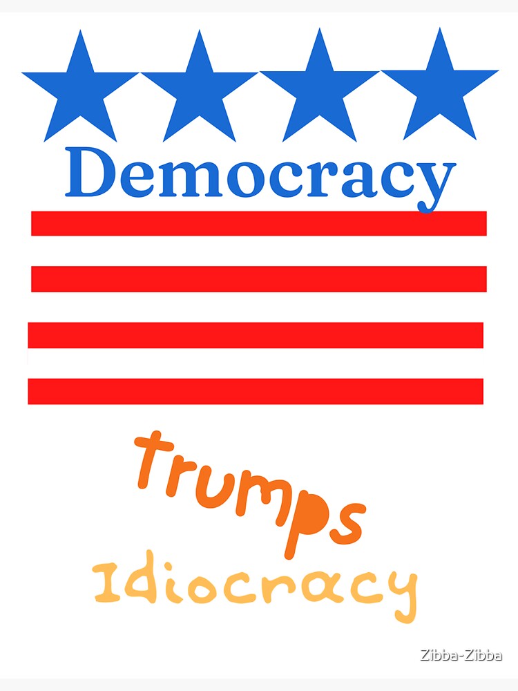 "Vote Blue to Save Democracy!" Sticker for Sale by Zibba-Zibba | Redbubble