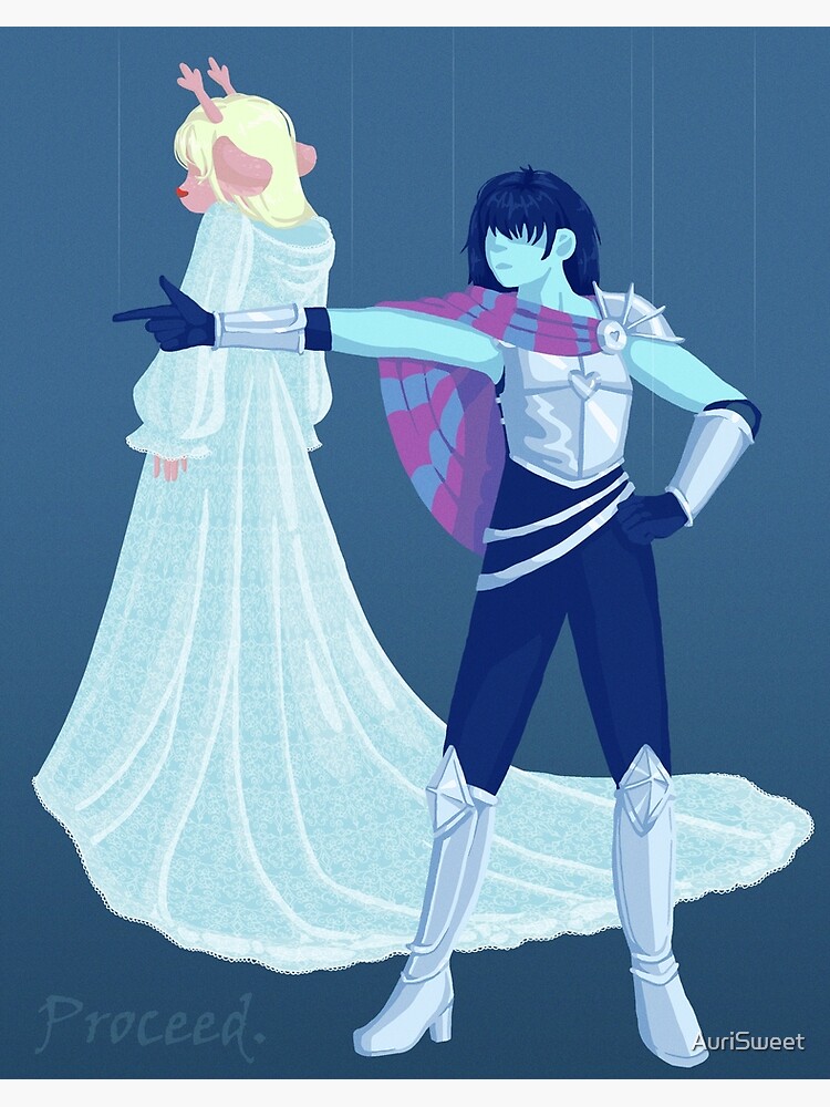 "Kris and Noelle "Proceed" in the Snowgrave Route" Art Board Print for ...