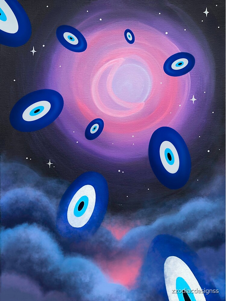 "Evil Eye Landscape" Sticker for Sale by zzodiacdesignss | Redbubble