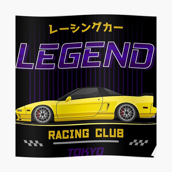 "Midnight Racer Yellow NS X JDM" Poster for Sale by goldentuners ...