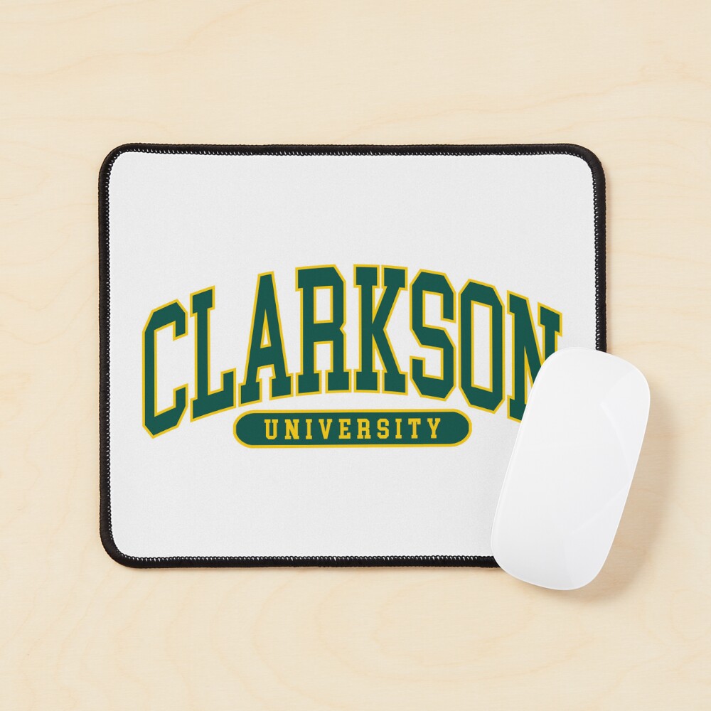 "clarkson university - college font curved" Sticker for Sale by ...