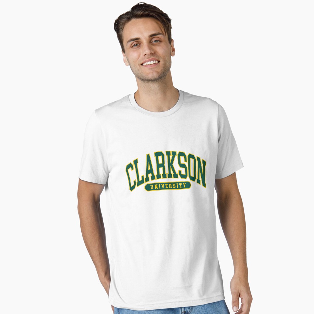 "clarkson university - college font curved" Sticker for Sale by ...
