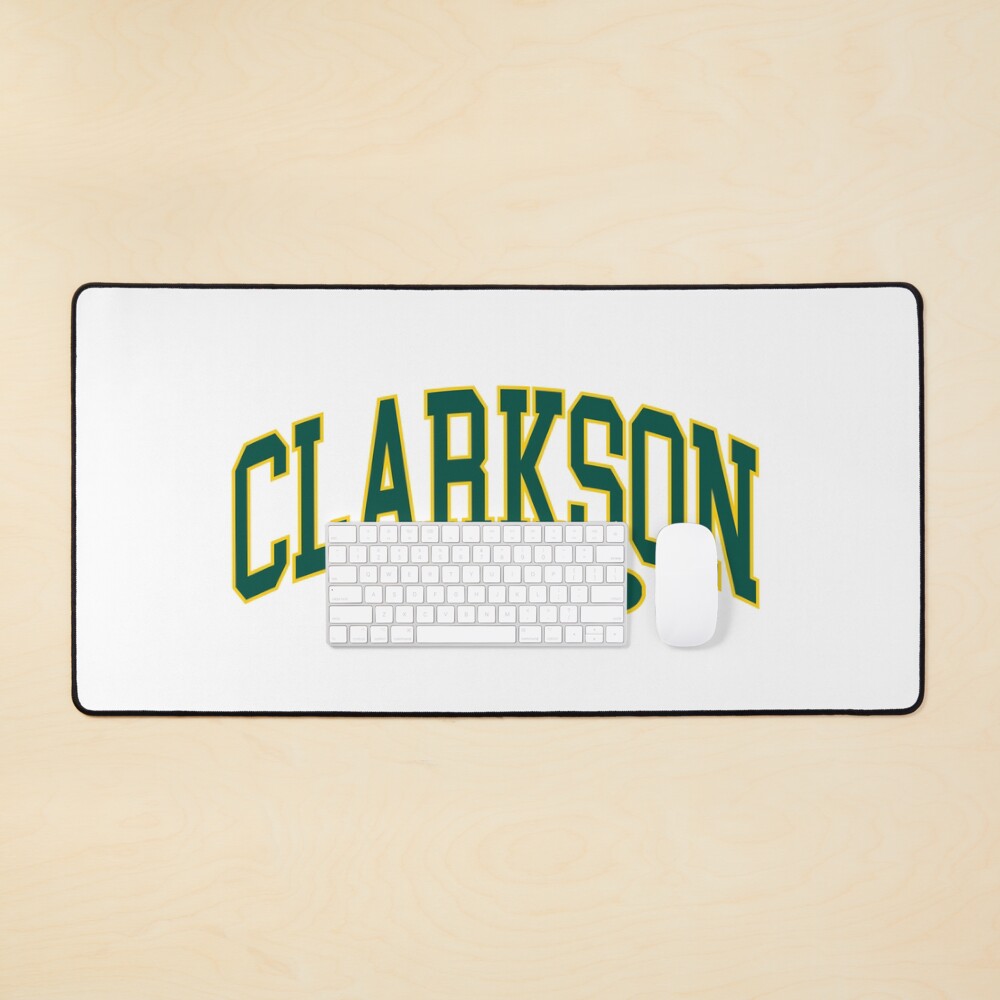 "clarkson university - college font curved" Sticker for Sale by ...
