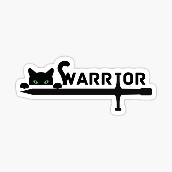 "warrior cat " Sticker for Sale by maidle95 | Redbubble