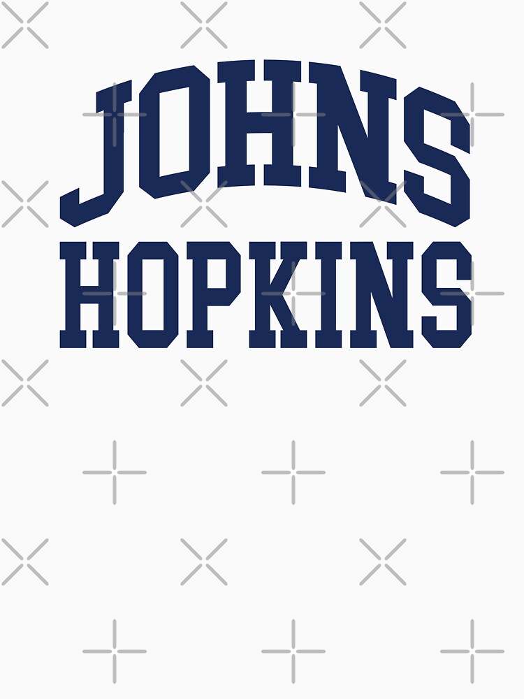 "johns hopkins - college font curved" Essential T-Shirt for Sale by ...