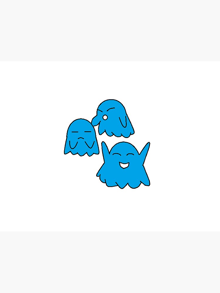 "Blue ghosts " Sticker for Sale by Art03pen | Redbubble