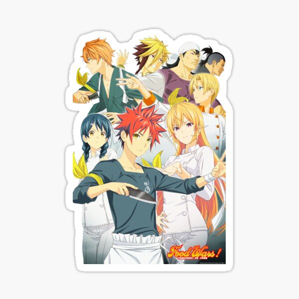 "Food wars" Sticker for Sale by Tybrekir | Redbubble