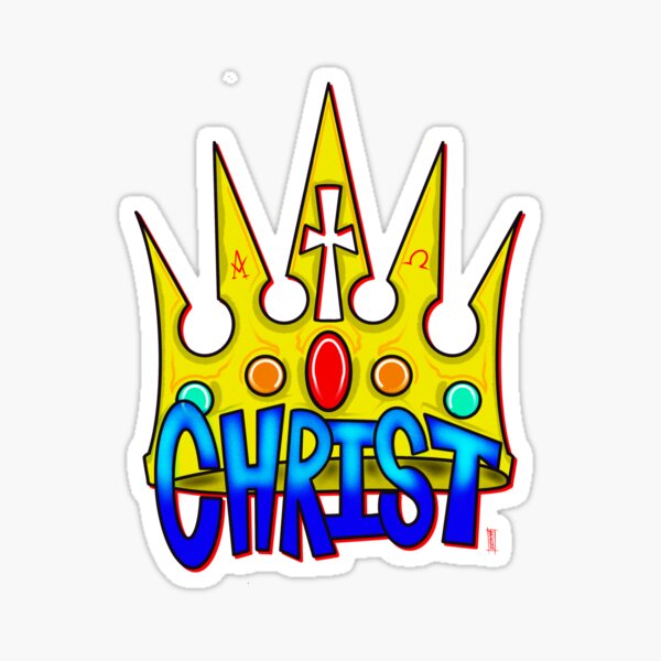 "Christ the king" Sticker for Sale by Chillateez | Redbubble