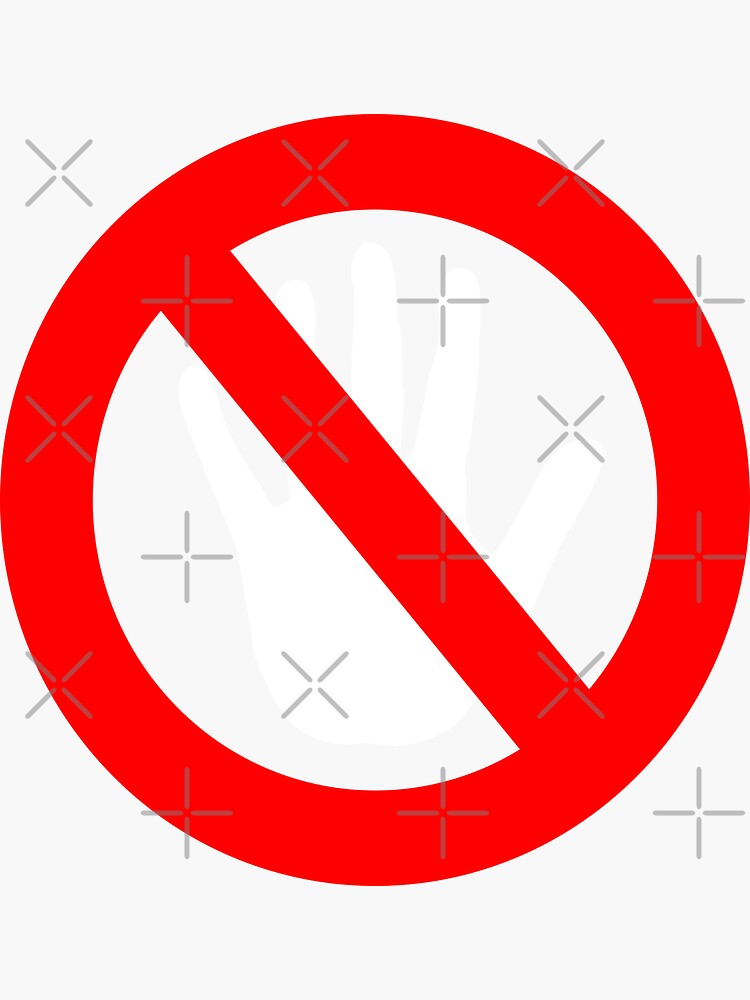  Do Not Touch Sign Sticker For Sale By Gmstockstudio Redbubble