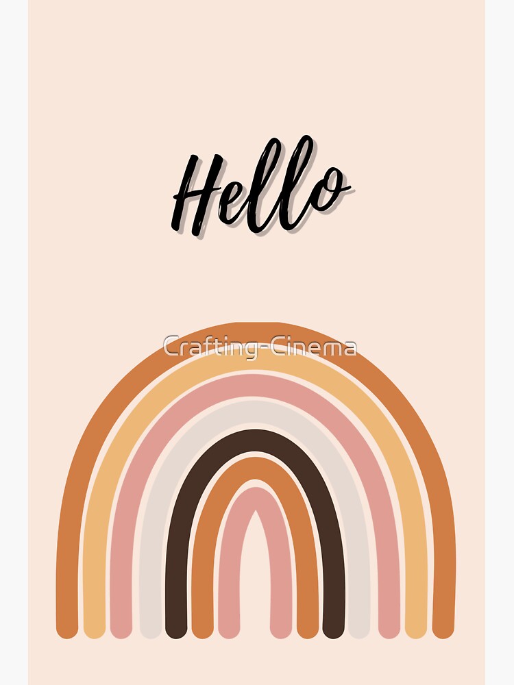 "Hello classroom greeting poster" Sticker for Sale by Crafting-Cinema ...