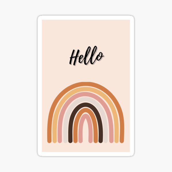 "Hello classroom greeting poster" Sticker for Sale by Crafting-Cinema ...