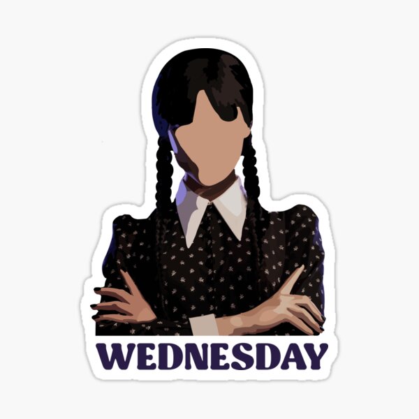 "Wednesday Addams" Sticker for Sale by Pegasushop | Redbubble