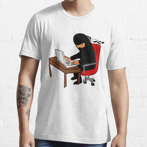 "Ninja clipart office" T-shirt for Sale by brendanre | Redbubble | ninja t-shirts - clipart t ...