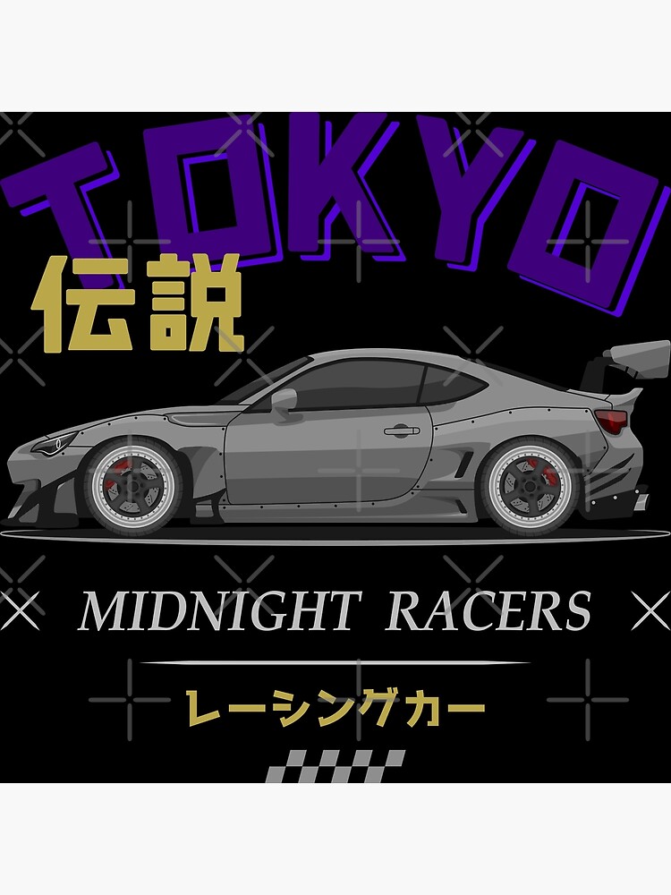 "Midnight Racer Silver GT 86 JDM" Poster for Sale by goldentuners ...