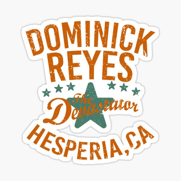 "Dominick Reyes Roots (Distressed)" Sticker for Sale by freelobster ...