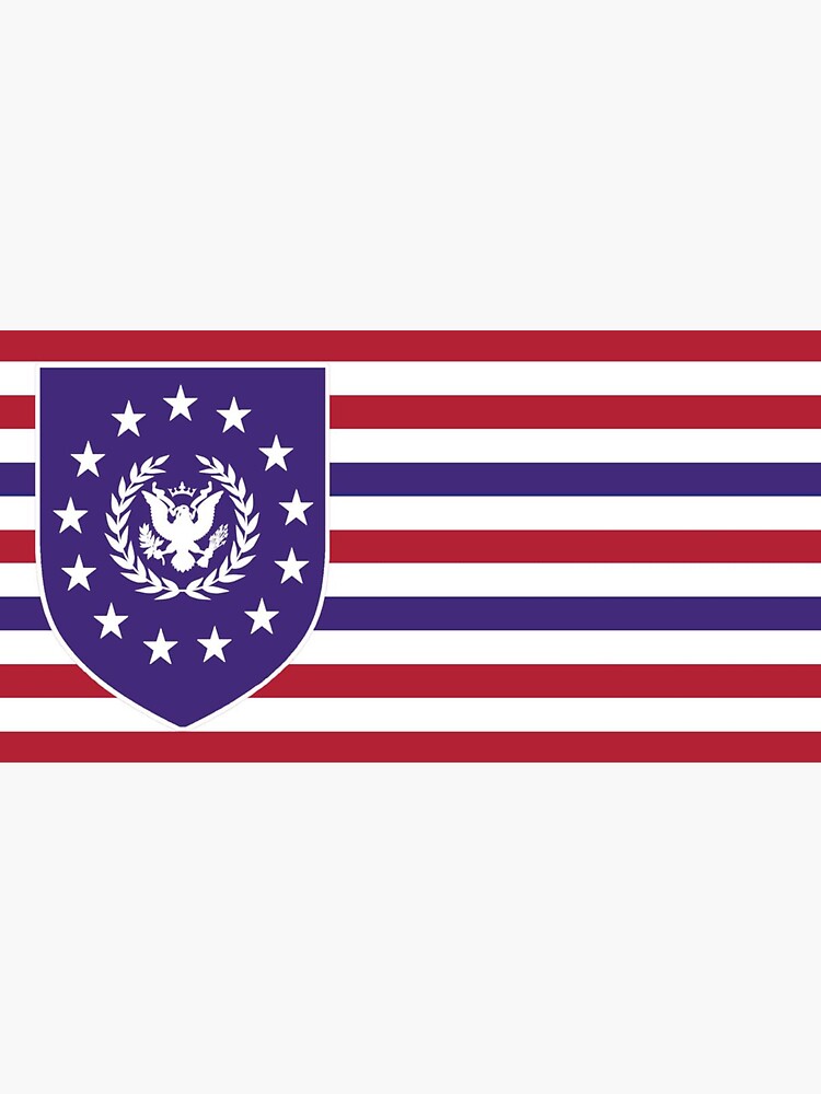"American Monarchist Flag" Sticker for Sale by Belgrifex | Redbubble