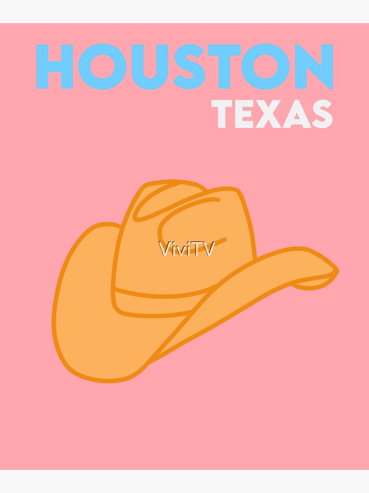 "houston texas " Sticker for Sale by ViviTV | Redbubble
