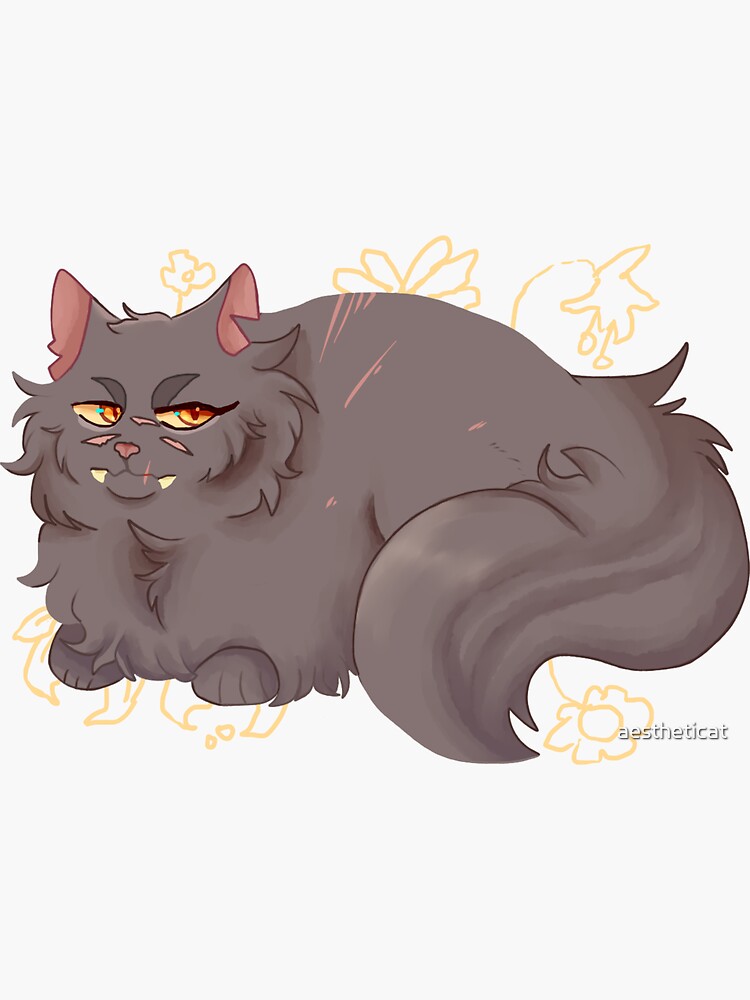 "Yellowfang" Sticker for Sale by aestheticat | Redbubble