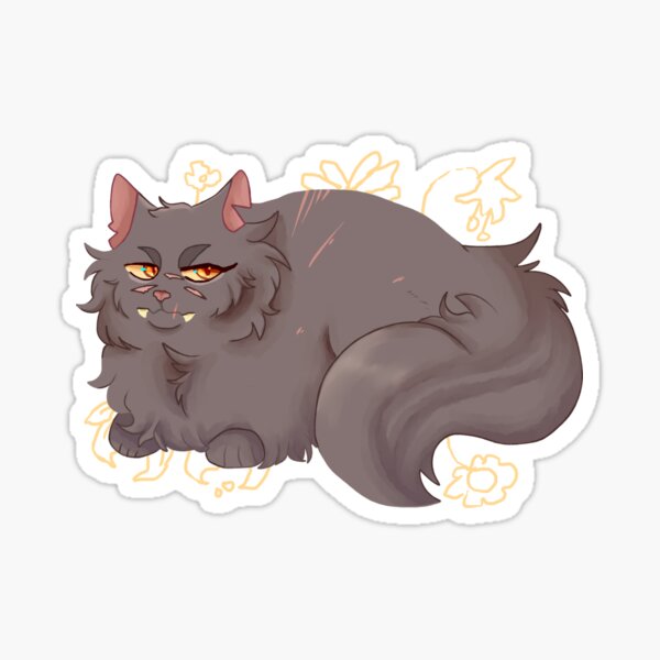 "Yellowfang" Sticker for Sale by aestheticat | Redbubble