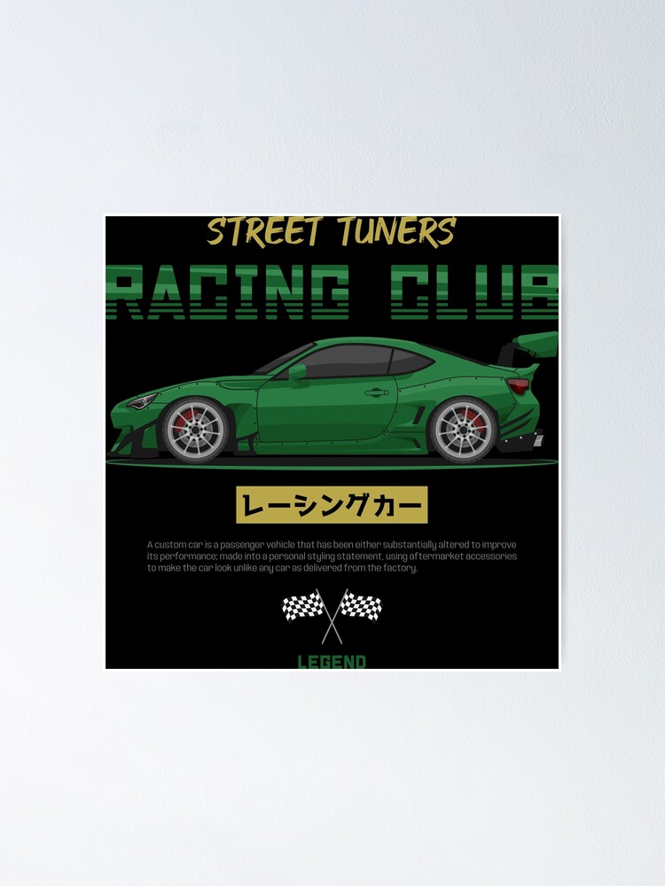 "Midnight Racer Green GT 86 JDM" Poster for Sale by goldentuners ...