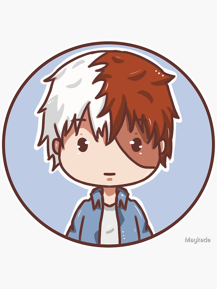 "Todoroki Shoto Chibi" Sticker for Sale by Maykede | Redbubble
