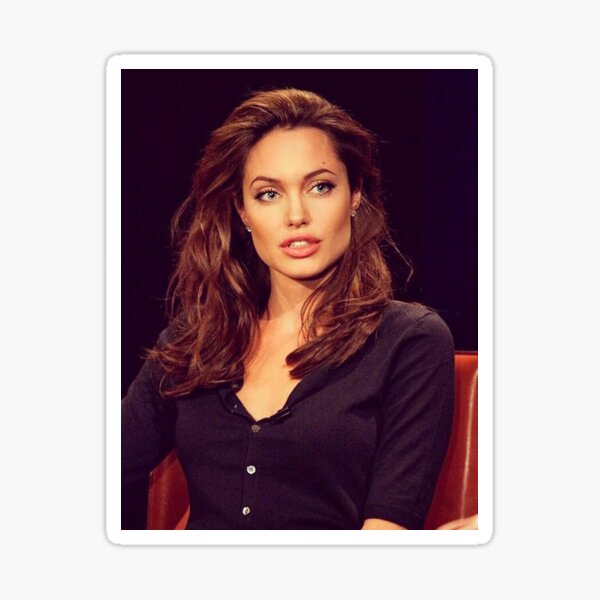 "Angelina Jolie - Album" Sticker for Sale by Giffer21 | Redbubble