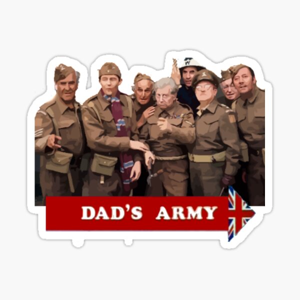"Dad's Army " Sticker for Sale by CaseySmitham | Redbubble