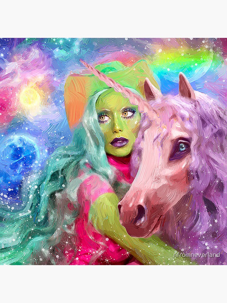 "Alien Unicorn" Sticker for Sale by nfromneverland | Redbubble