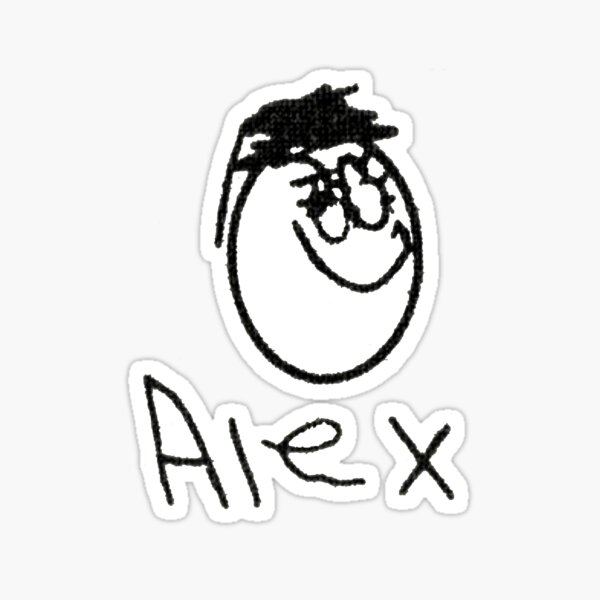 "Alex Drawing" Sticker for Sale by AnnaGorrill | Redbubble