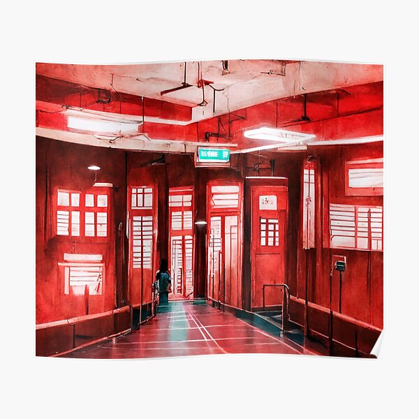 "Red Room" Poster for Sale by FlippySan | Redbubble
