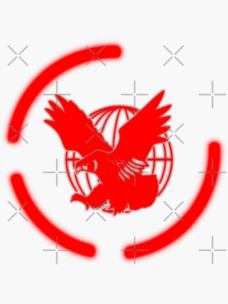"Hacking Eagle Logo" Sticker for Sale by Alshoalla | Redbubble