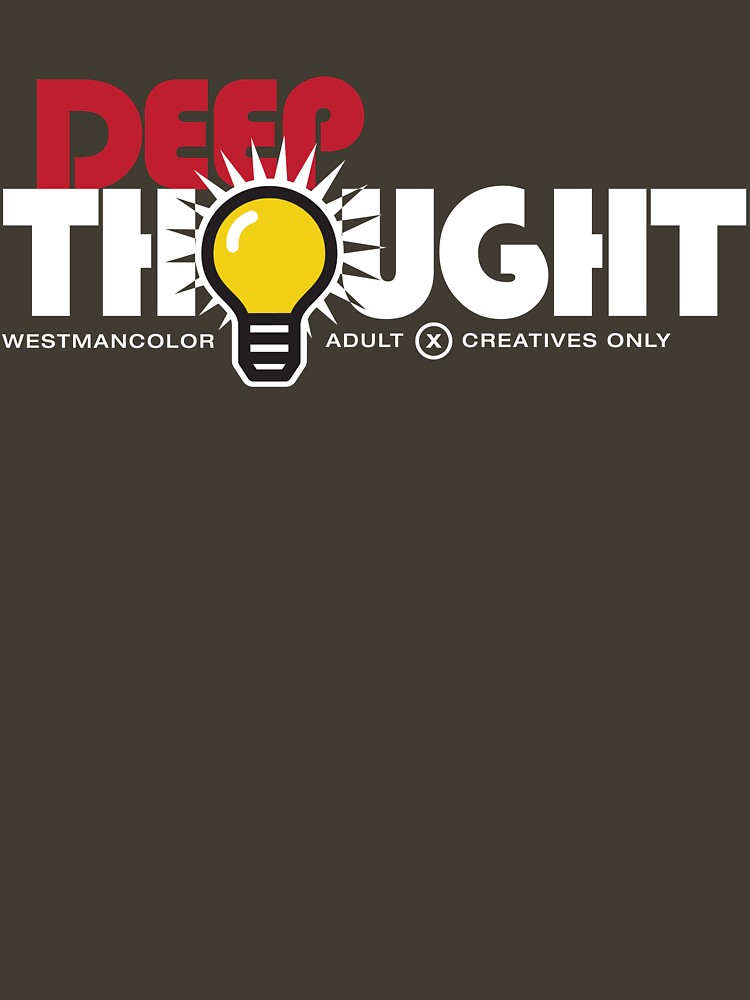 "Deep thought" T-shirt for Sale by charlizeart | Redbubble | adult t ...