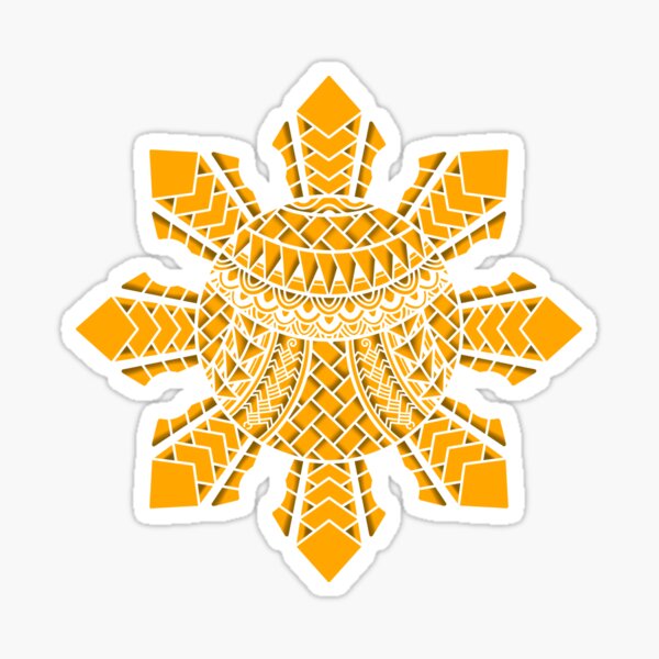 "Vintage Filipino Flag - Filipino Heritage, Filipino Tribal" Sticker ...