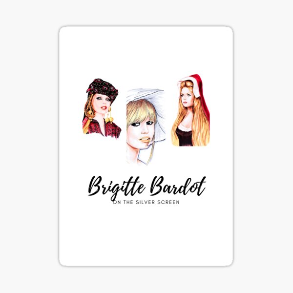 "Brigitte " Sticker for Sale by svetlanapelin | Redbubble